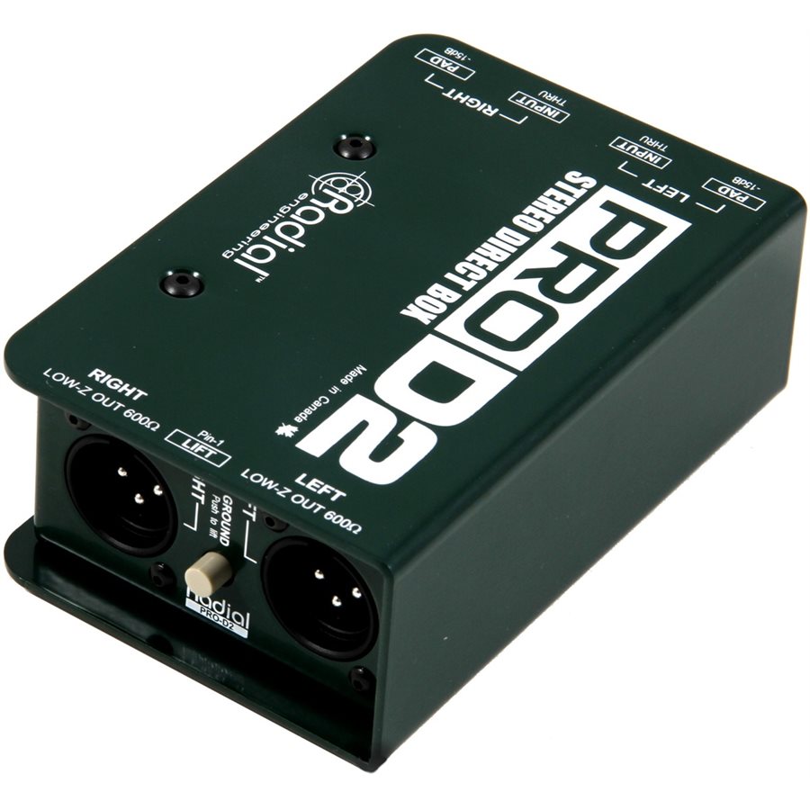 RADIAL ENGINEERING PROD2 STEREO DIRECT BOX R800 1102 00