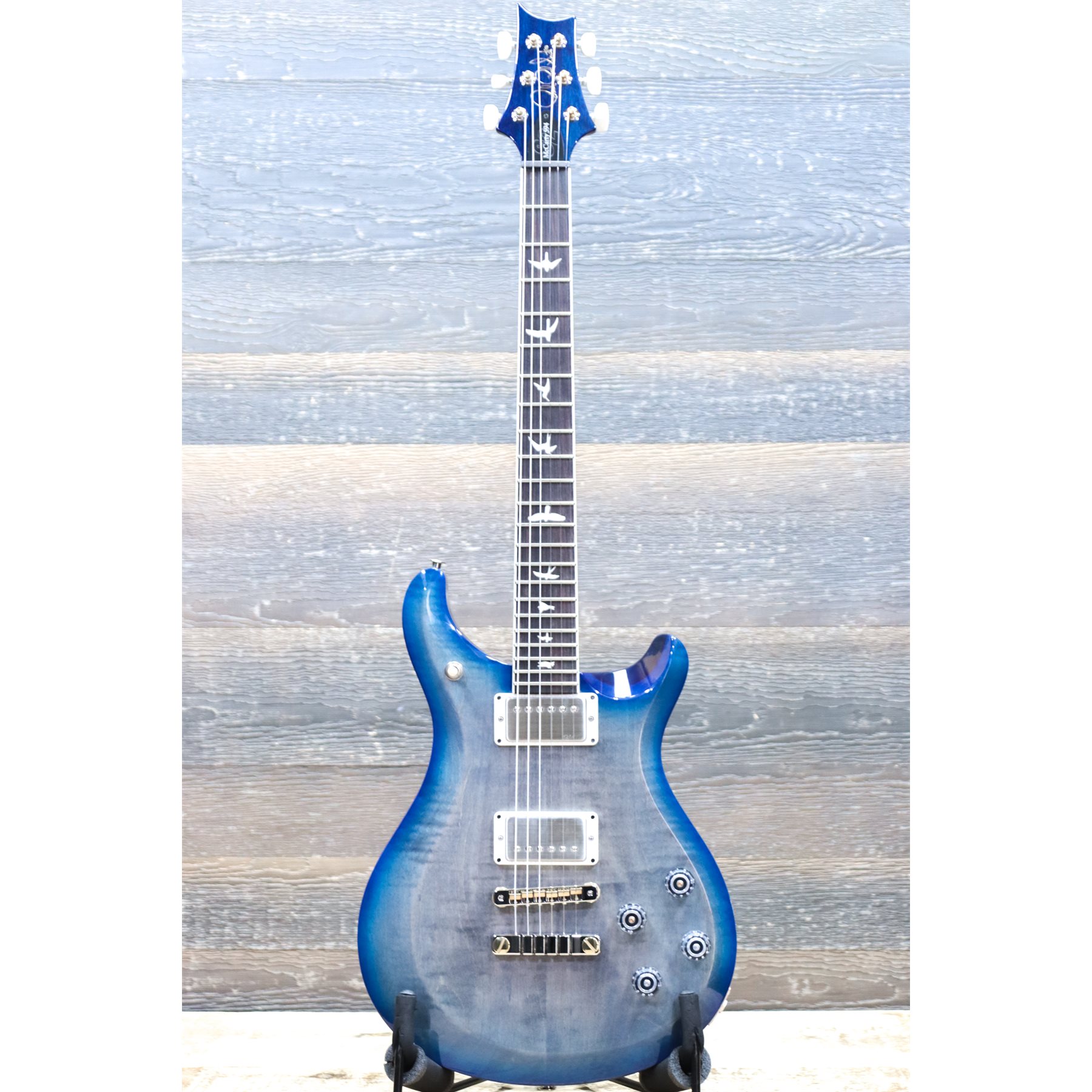 PRS S2 MCCARTY 594 FADED GRAY BLACK BLUE BURST PATTERN VINTAGE GUITARE ...